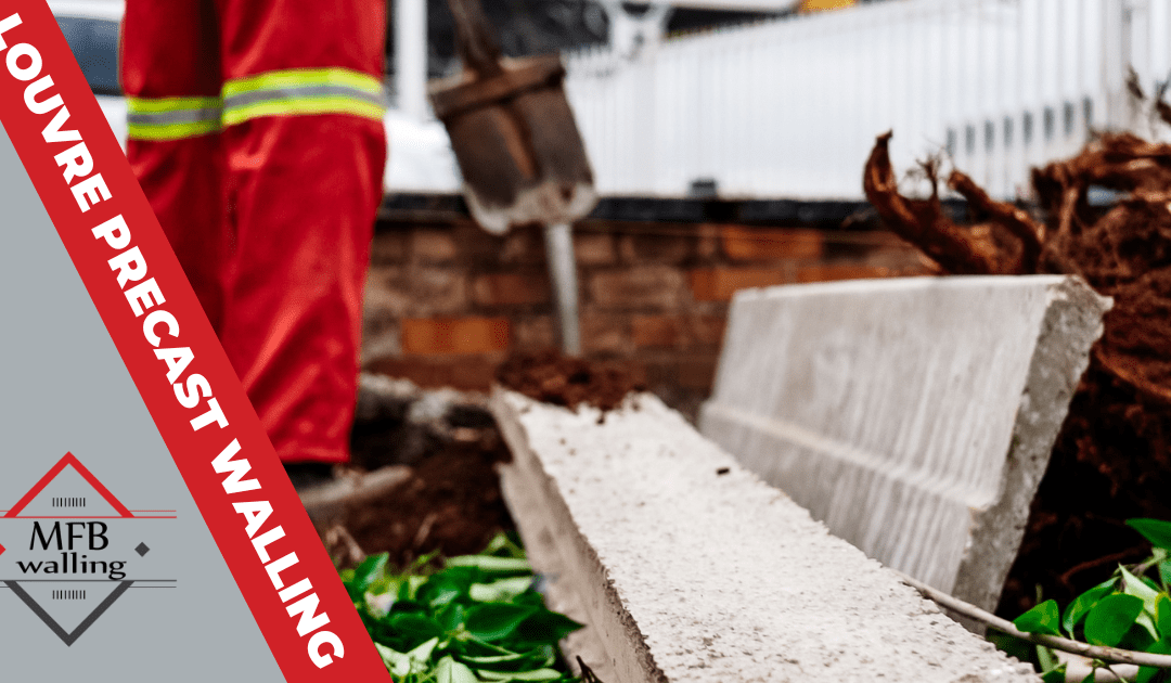 WHAT IS LOUVRE PRECAST WALLING AND HOW IS IT INSTALLED? - MFB Walling